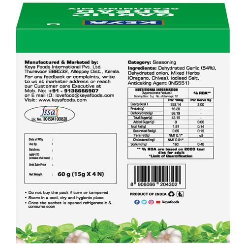 Keya Garlic Bread Seasoning Mix - Easy