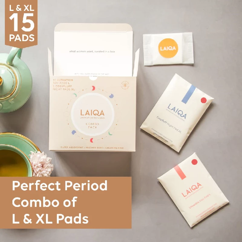 LAIQA Ultra Soft Day & Night Sanitary Pads