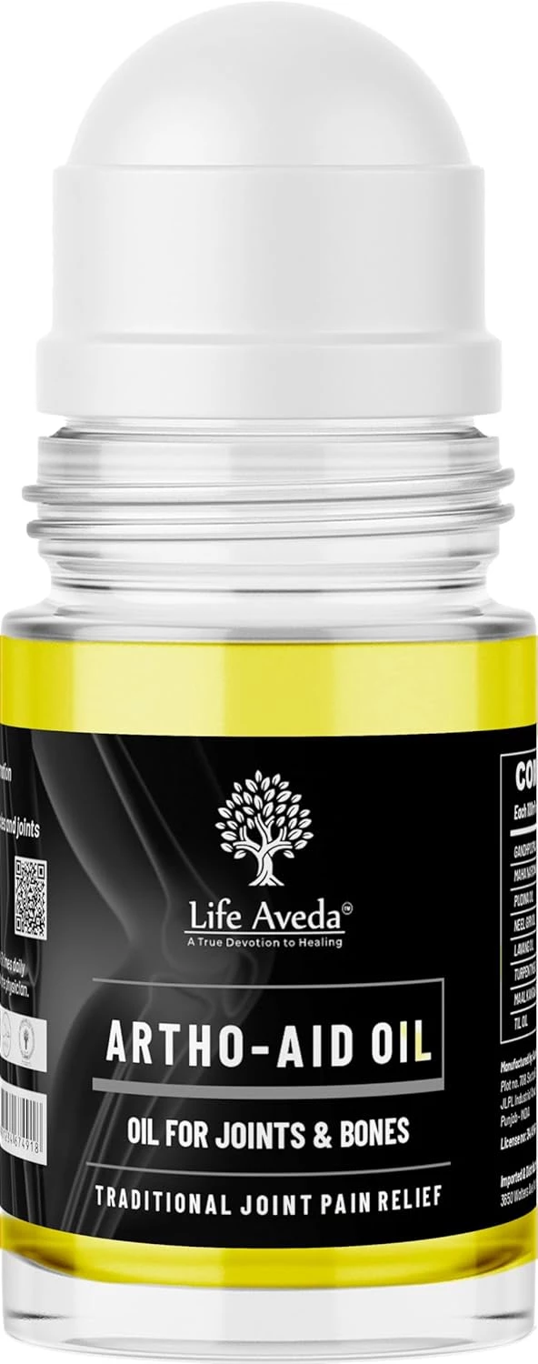 Life Aveda Ayurvedic Artho Aid Oil Roll On for Joints & Bones