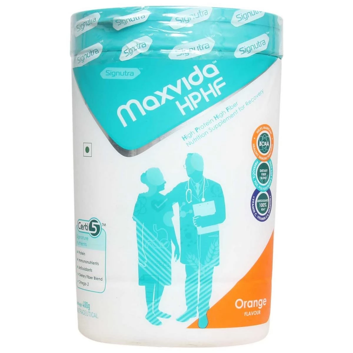 Maxvida HPHF-High Protein High Fiber Supplement for Recovery-Orange Flavour