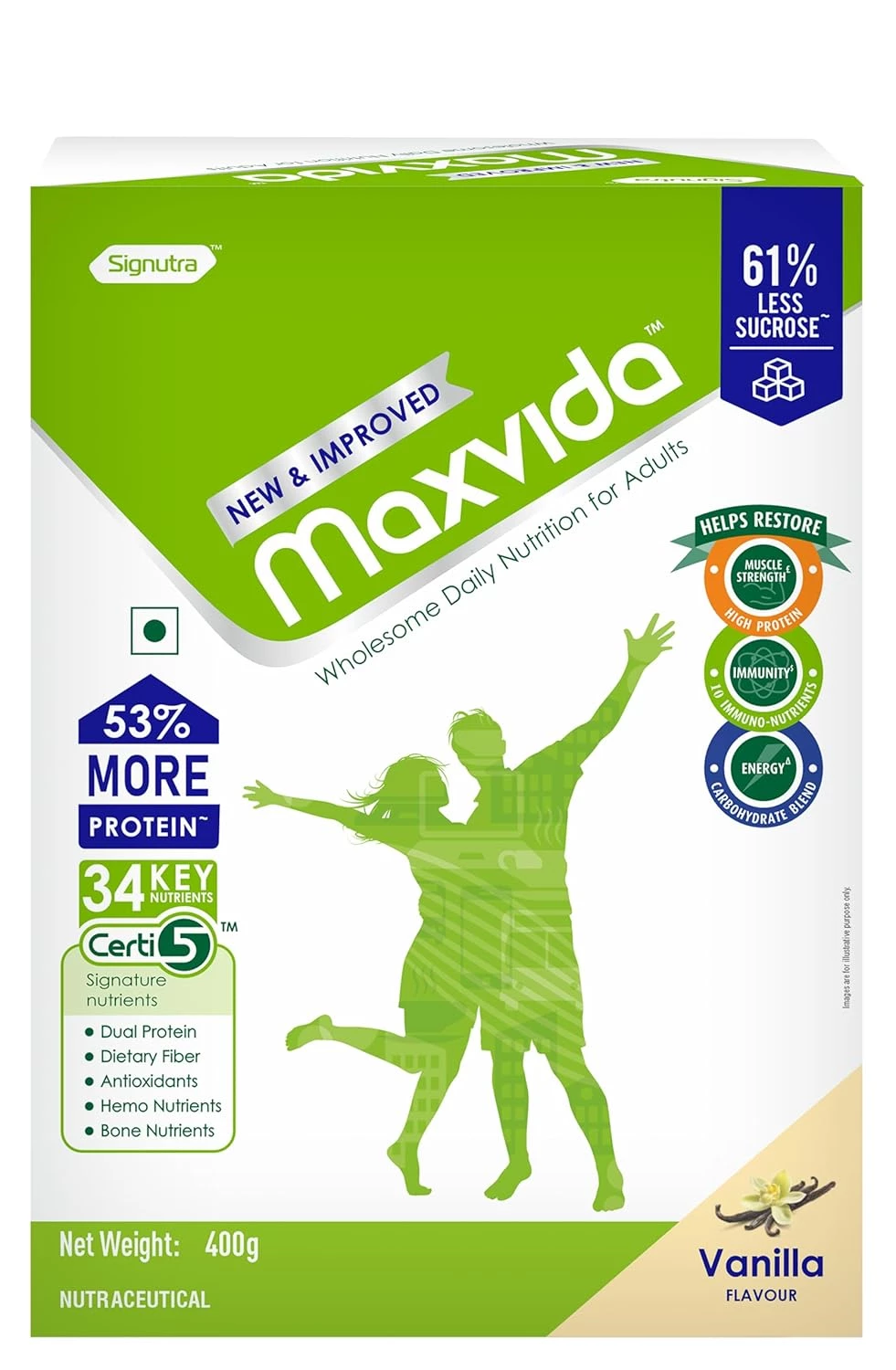 Maxvida Wholesome Daily Nutrition-Vanilla Flavour