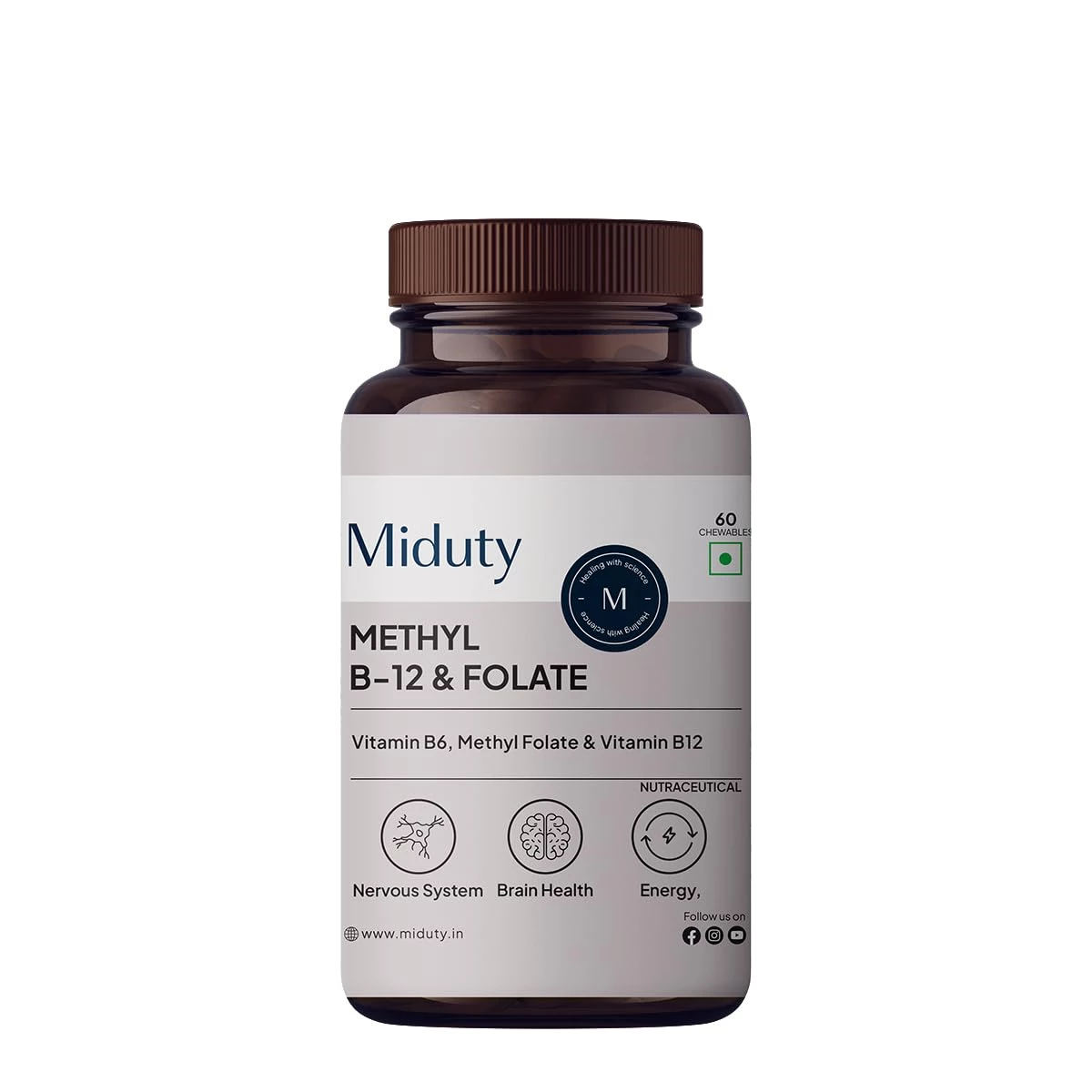 Miduty Methyl B12 & Folate Chewable Tablet