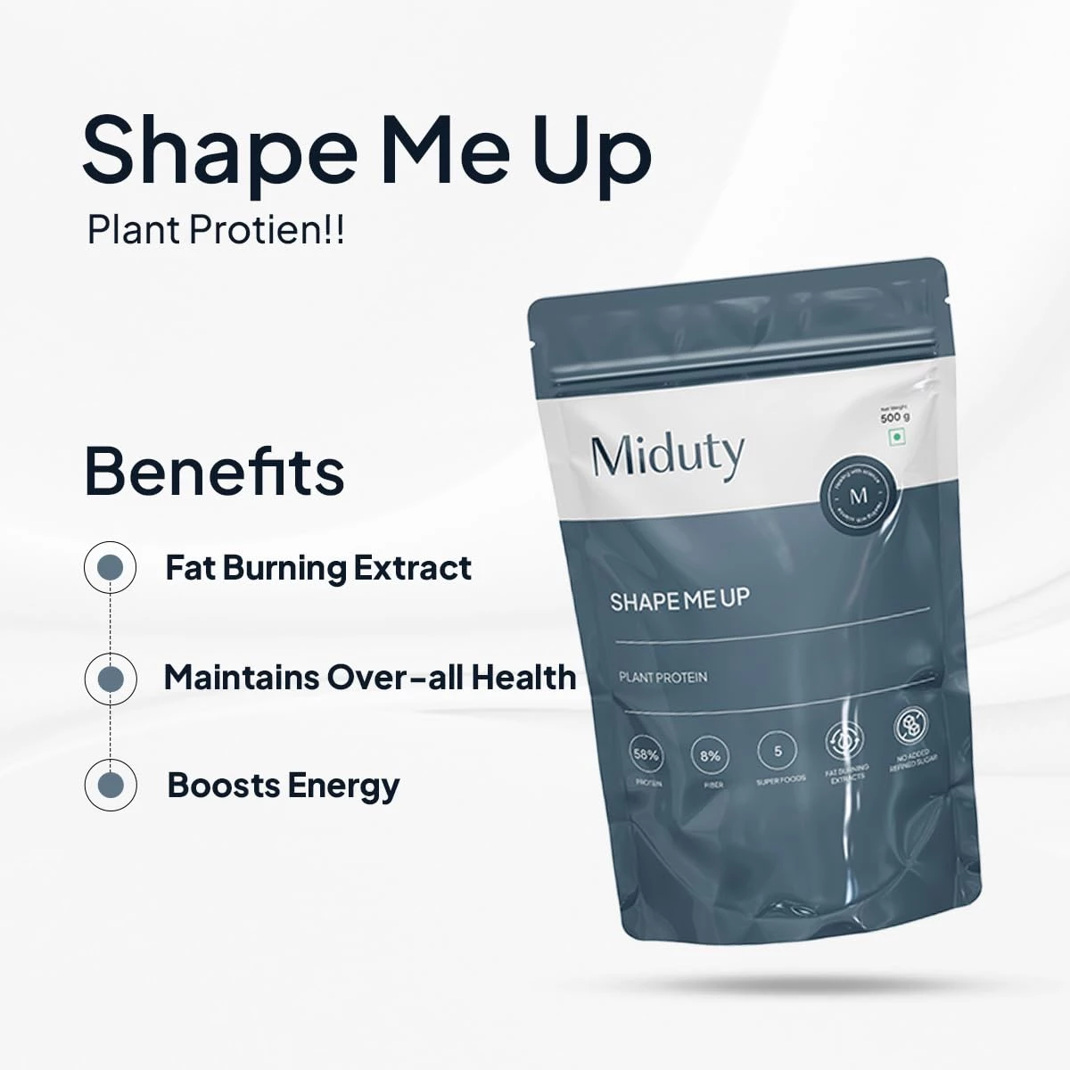 Miduty Shapeme Up Plant Protein