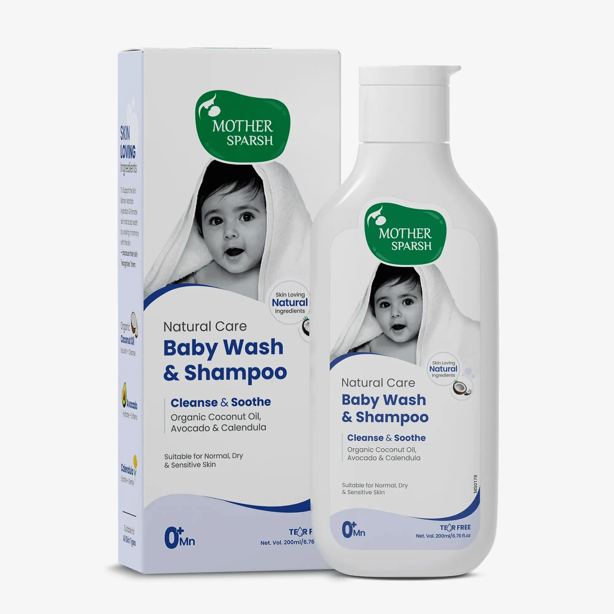 Mother Sparsh Natural Care Baby Wash & Shampoo
