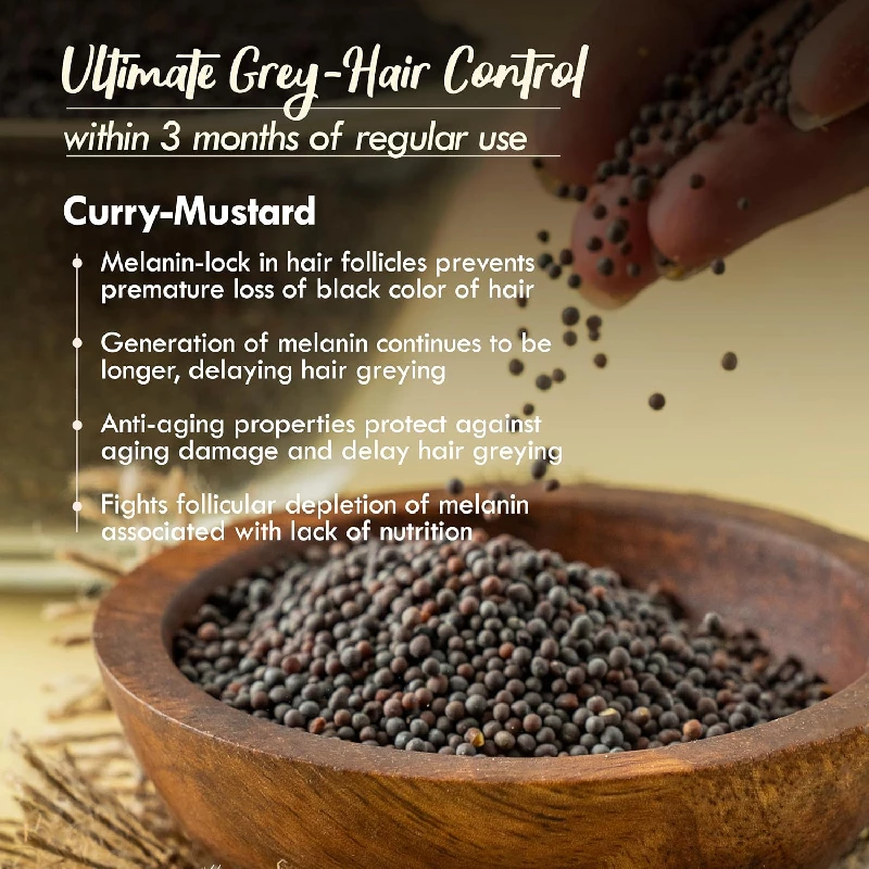 Nat Habit Curry Mustard NutriMask Hair Mask For Grey Hairs 40 g | The ...