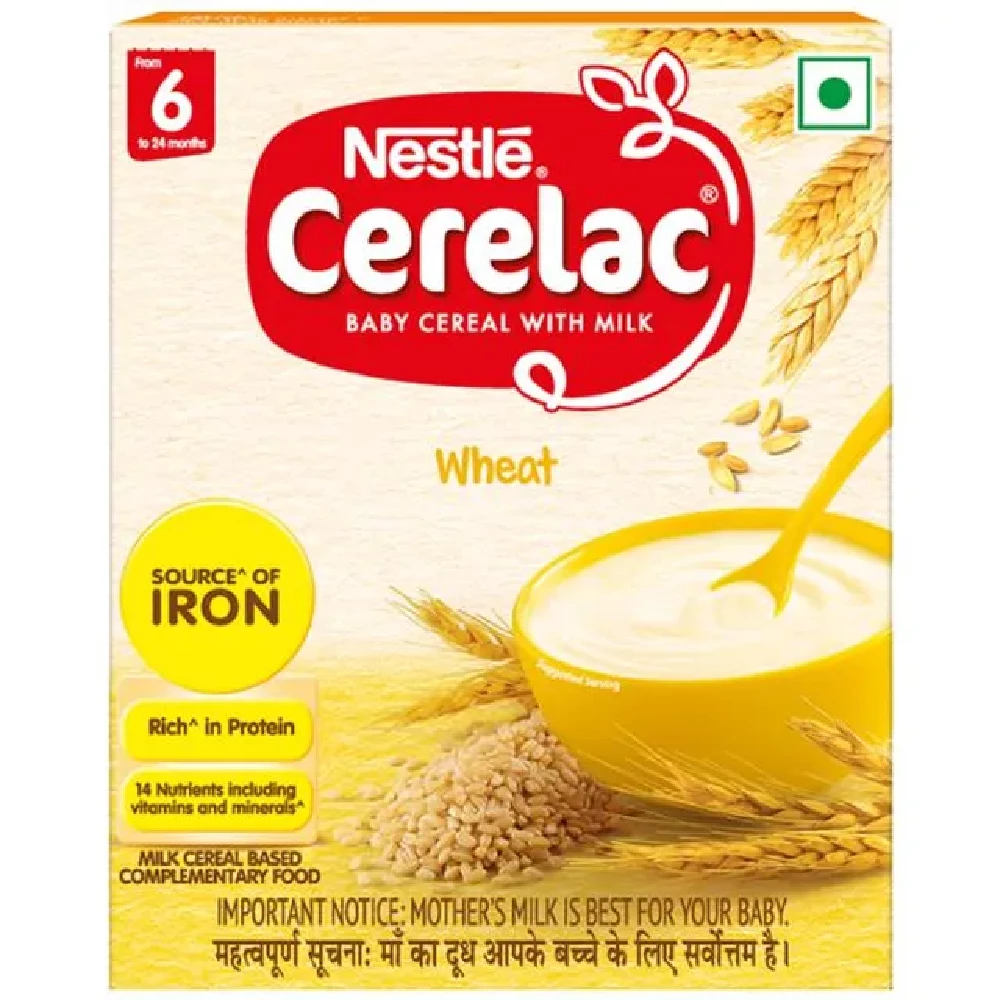 Nestle Cerelac Baby Cereal with Milk - Wheat, From 6-12 Months