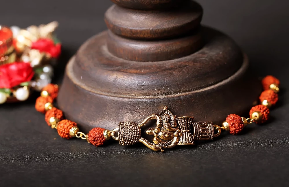 Buy Om Trishul Ganesha Rakhi Online | Free International Shipping