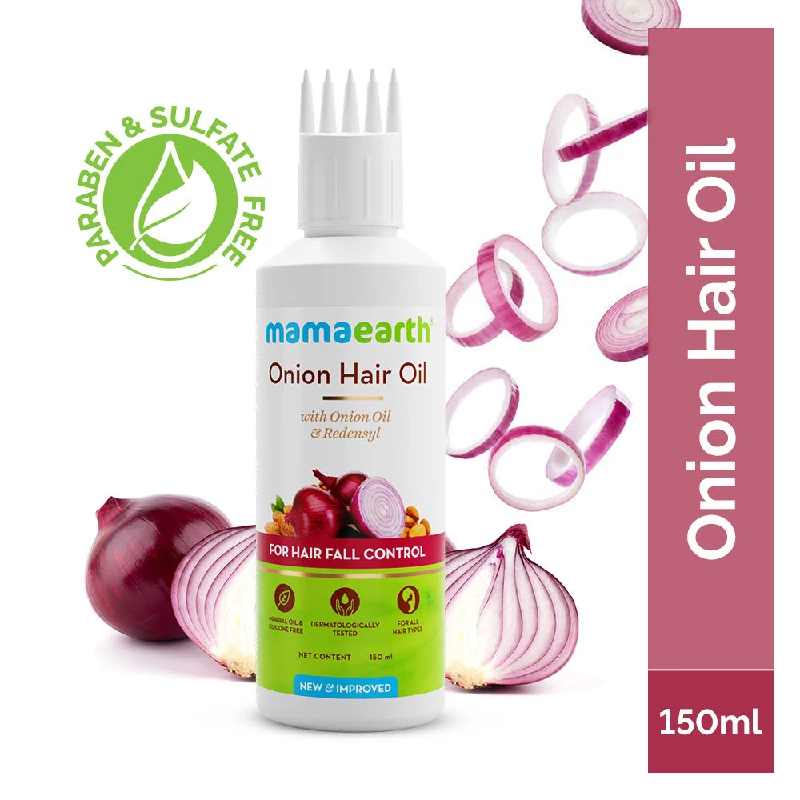 Onion Hair Oil for Hair Regrowth and Hair Fall Control with Redensyl