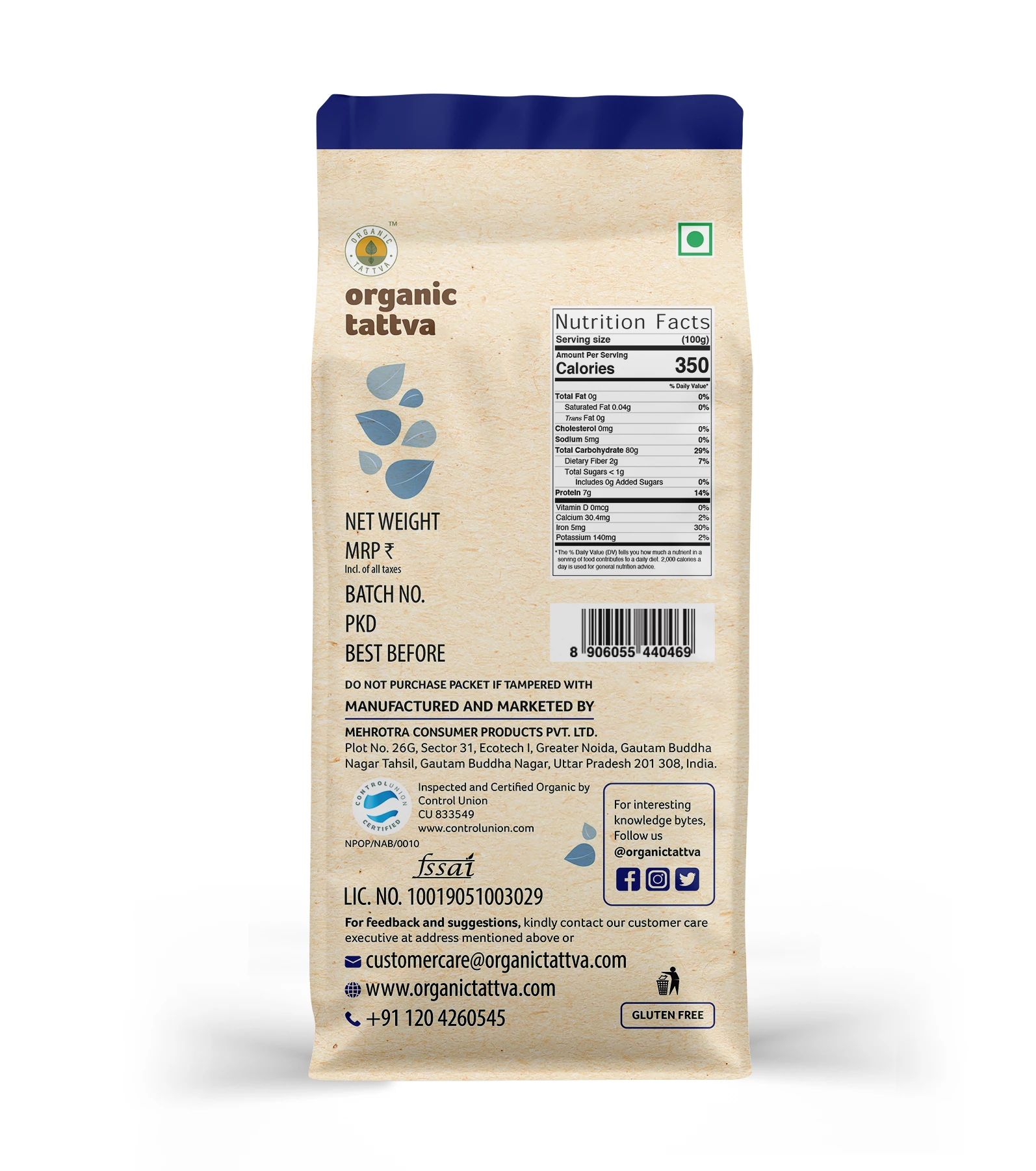 Organic Tattva Organic Sonamasuri Rice Hand Pounded