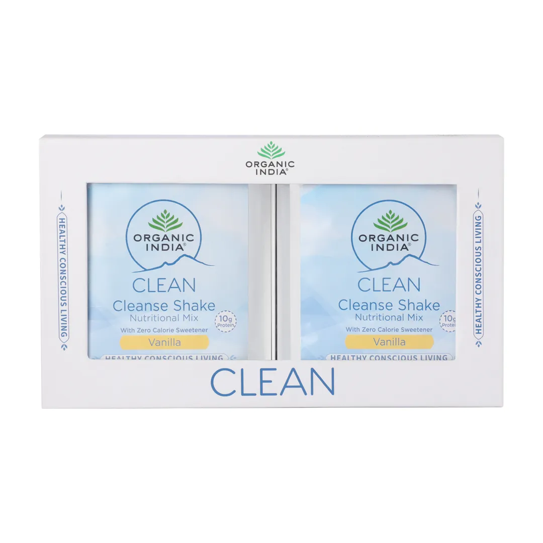 Organic India Clean Cleanse Shake Nutritional Mix Vanilla