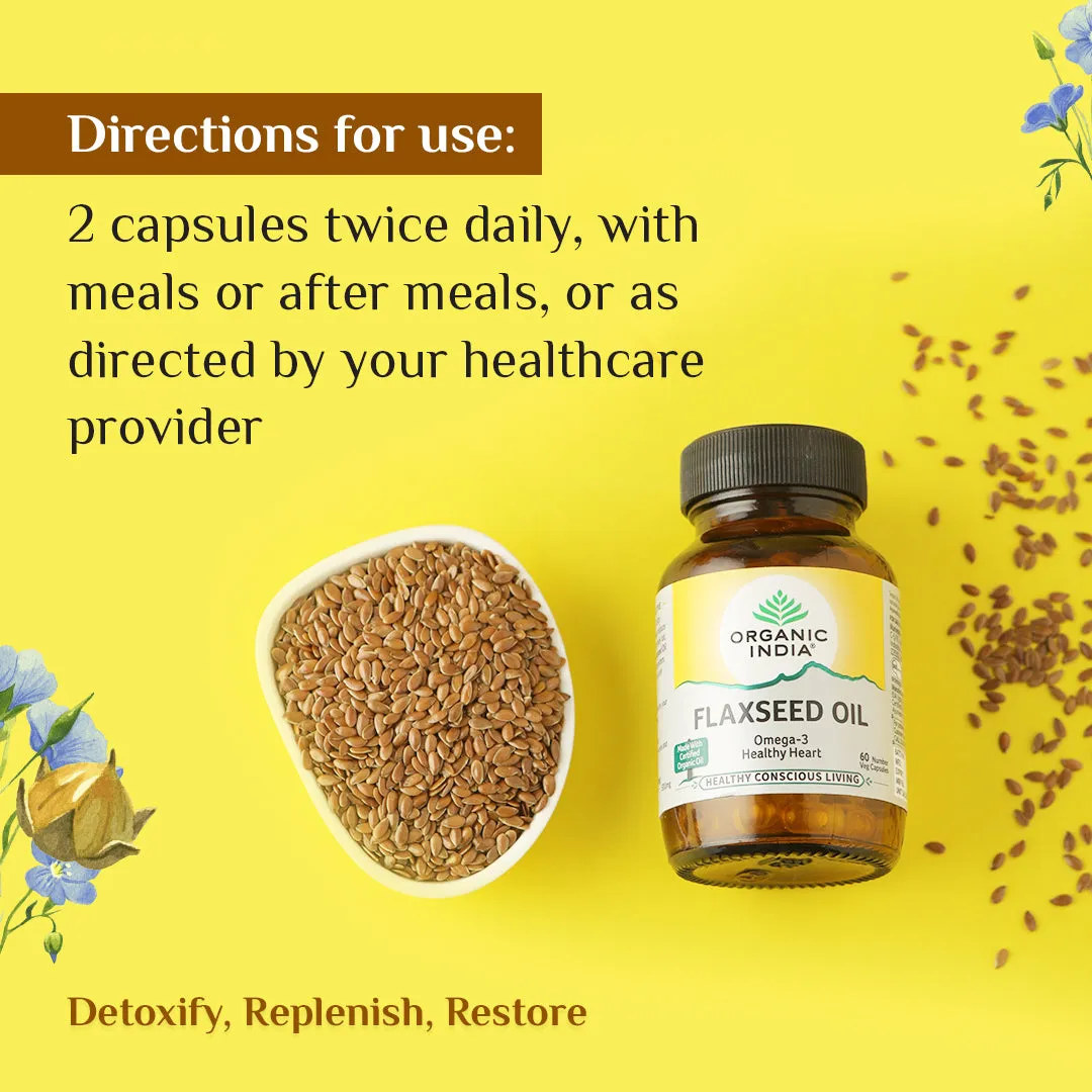 Organic India Flaxseed Oil Capsule
