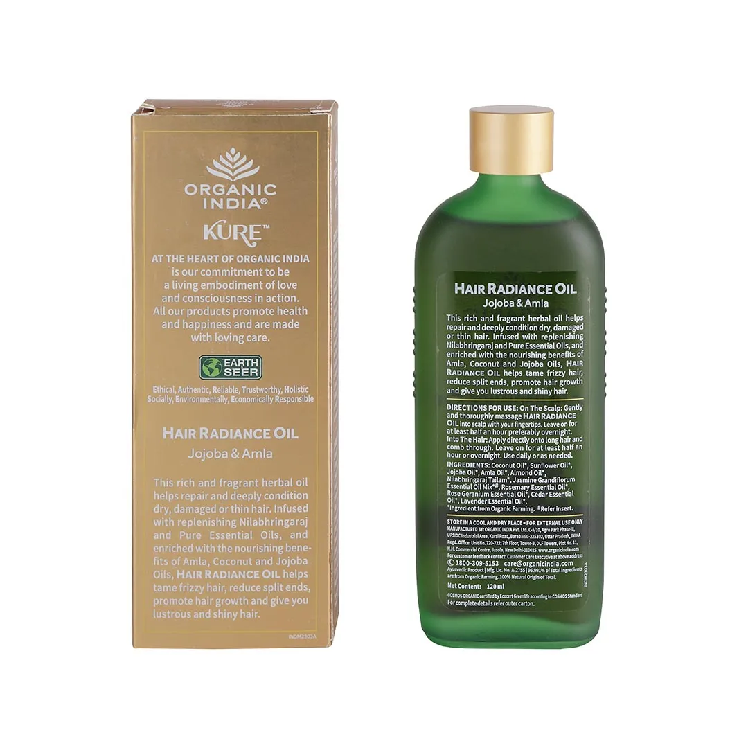 Organic India Hair Radiance Oil | The Desi Food