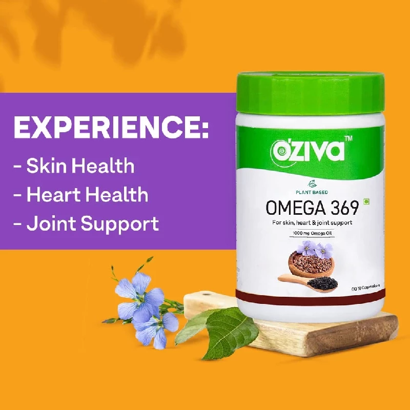 Oziva Plant Based Omega 369 Multivitamin Supplement for Men & Women