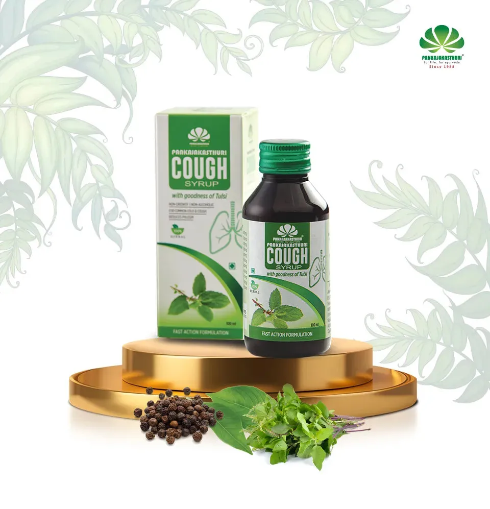 Pankajakasthuri Cough Syrup Tulsi