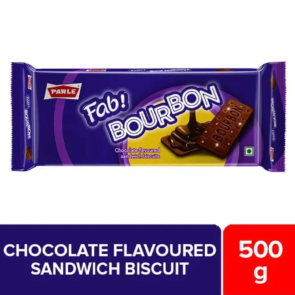 Parle Fab Bourbon Cream Biscuits - Chocolate