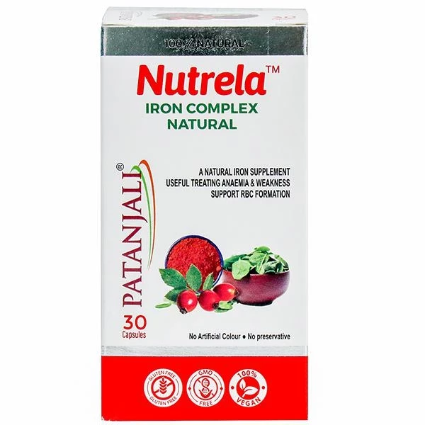 Patanjali Nutrela Iron Complex Natural Capsules
