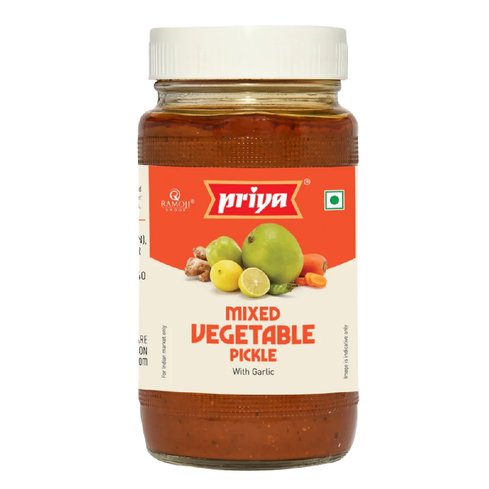 Priya Mixed Vegetable Pickle-Pack Size-500 g