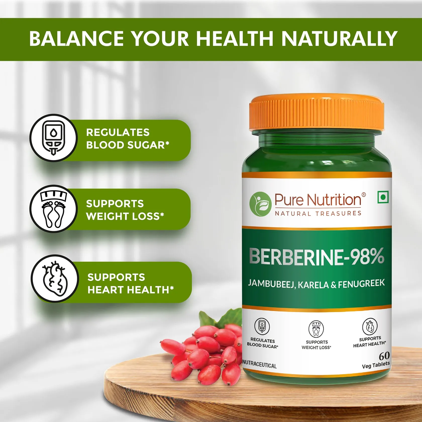 Pure Nutrition Berberine 98%
