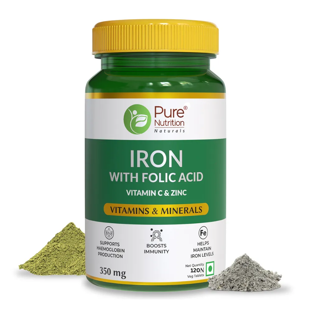 Pure Nutrition Iron With Folic Acid | The Desi Food