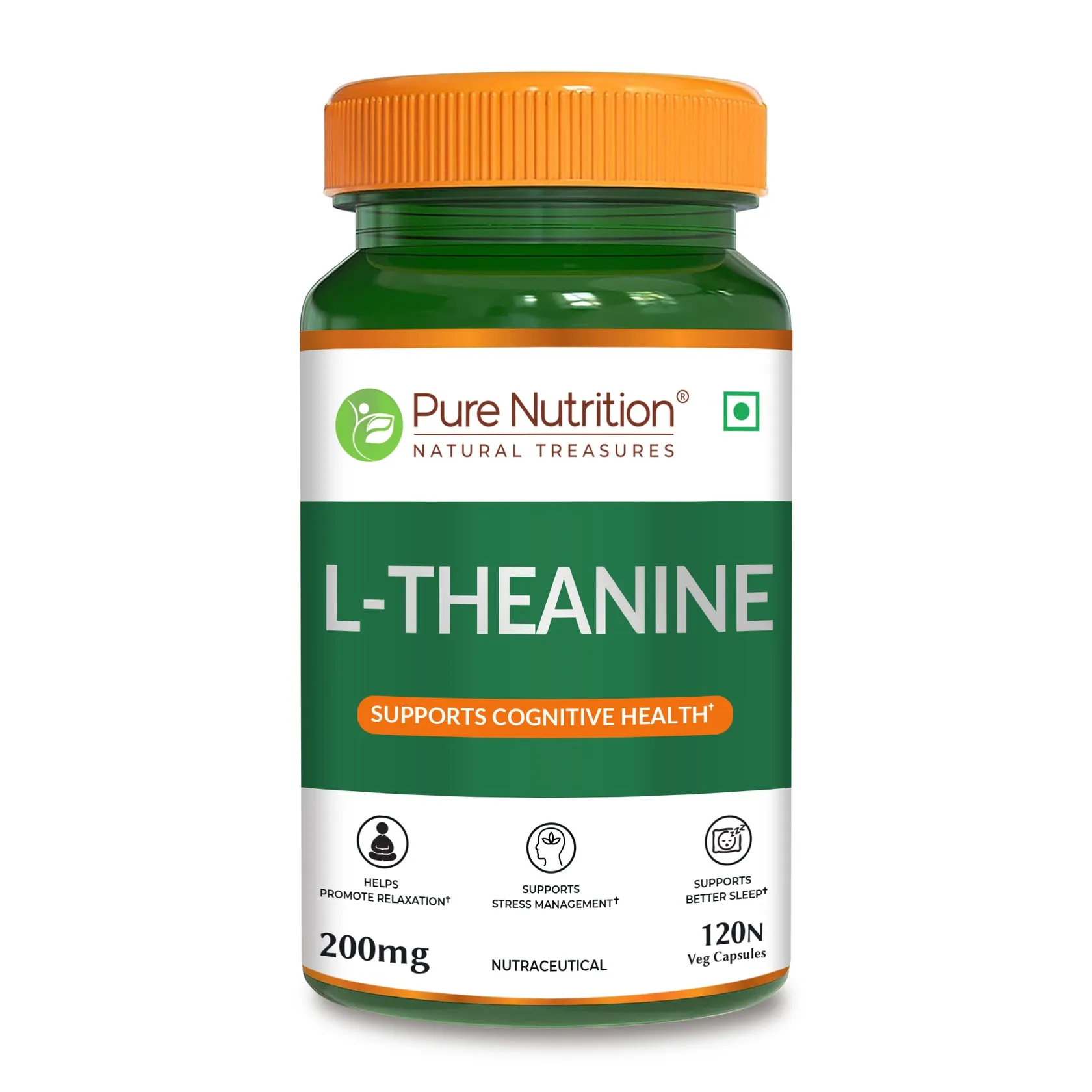 Pure Nutrition L-Theanine 200mg | The Desi Food