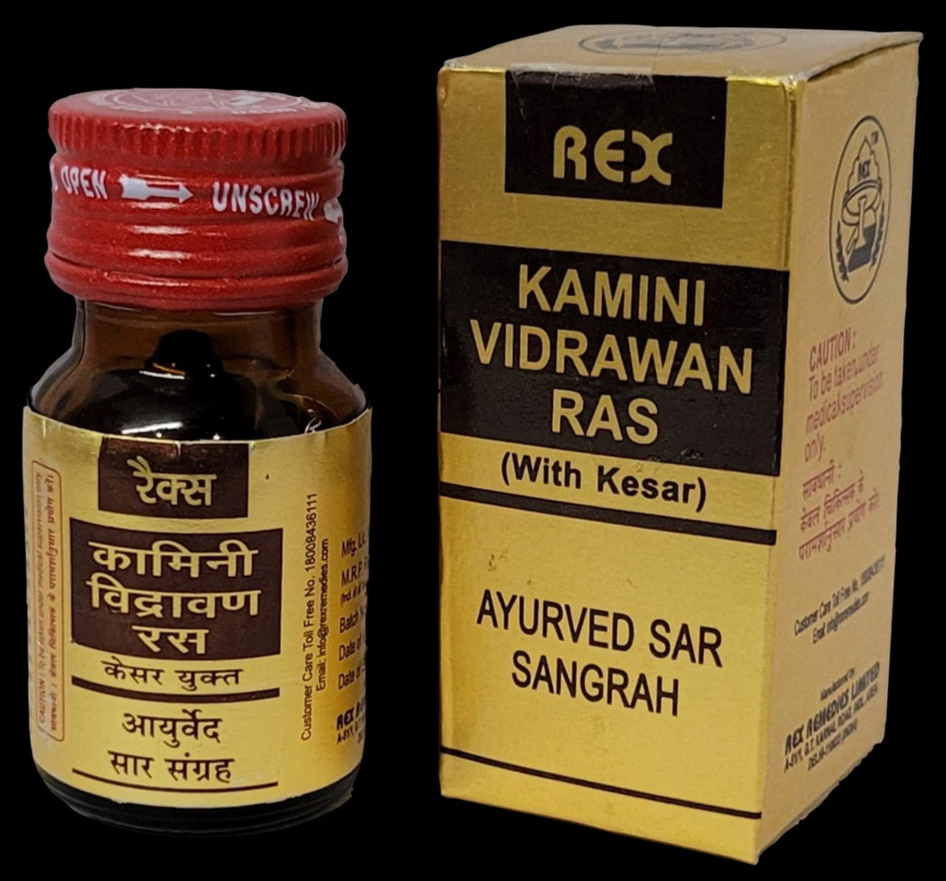 Rex Kamini Vidrawan Ras Ayurvedic Tablet With Kesar