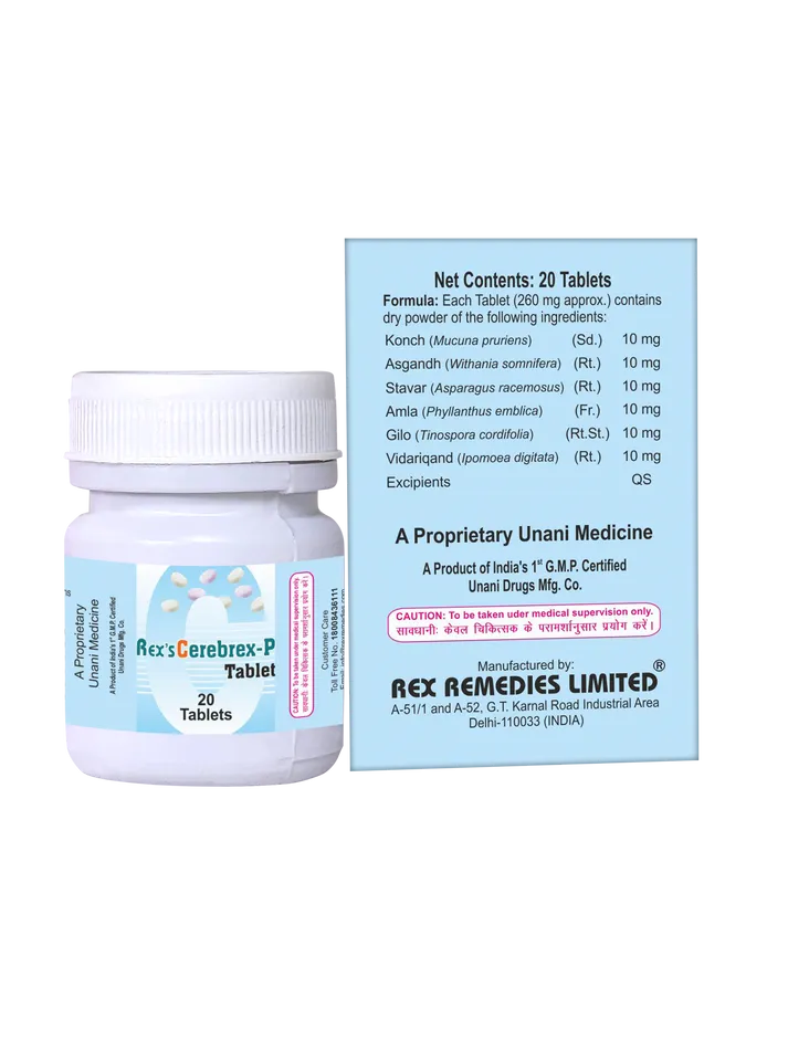Rex Remedies Rexs Cerebrex-P-Tablet