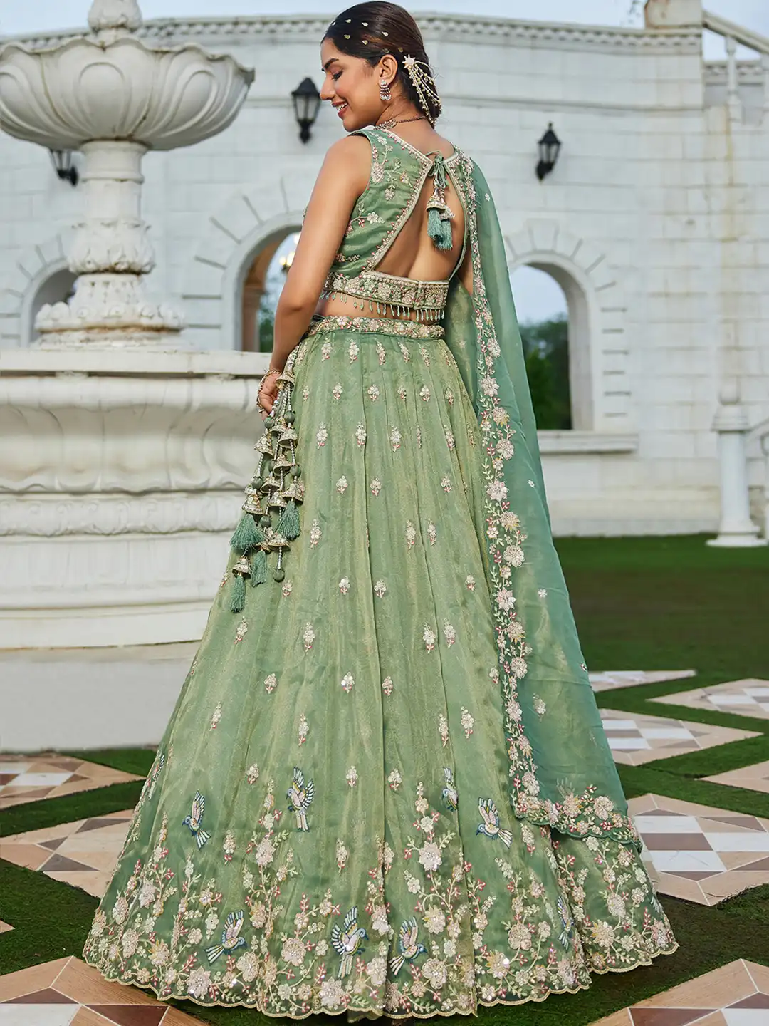 Roykals Signature Must-Haves Lehenga Choli - Green Grace