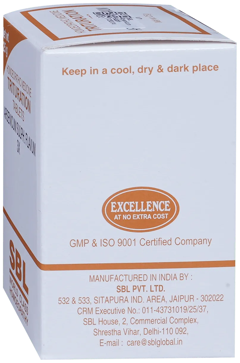 SBL Homeopathy Arsenicum Sulph Flavum Trituration Tablet