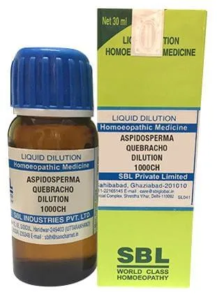 SBL Homeopathy Aspidosperma Quebracho Dilution