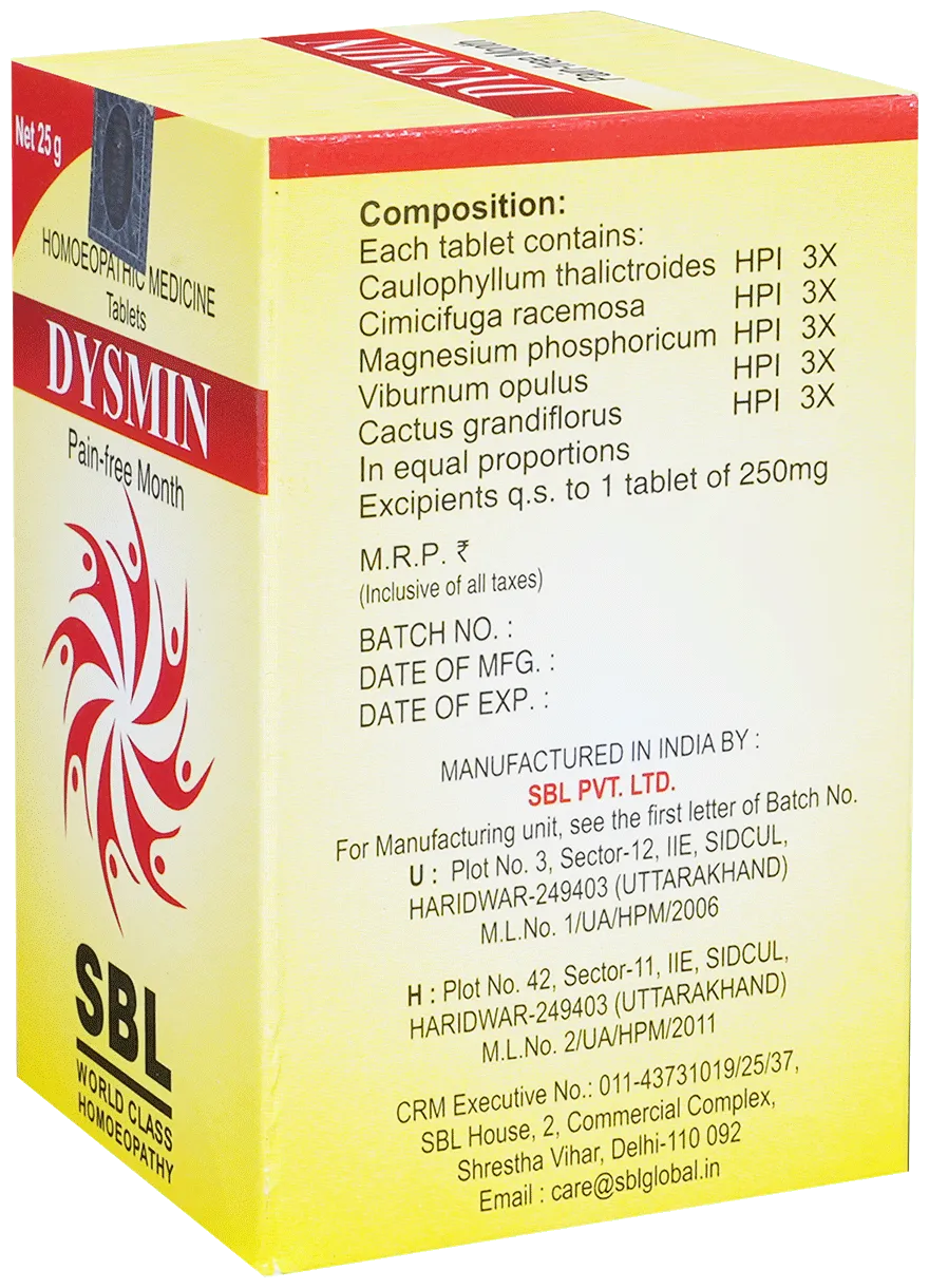 SBL Homeopathy Dysmin Tablet