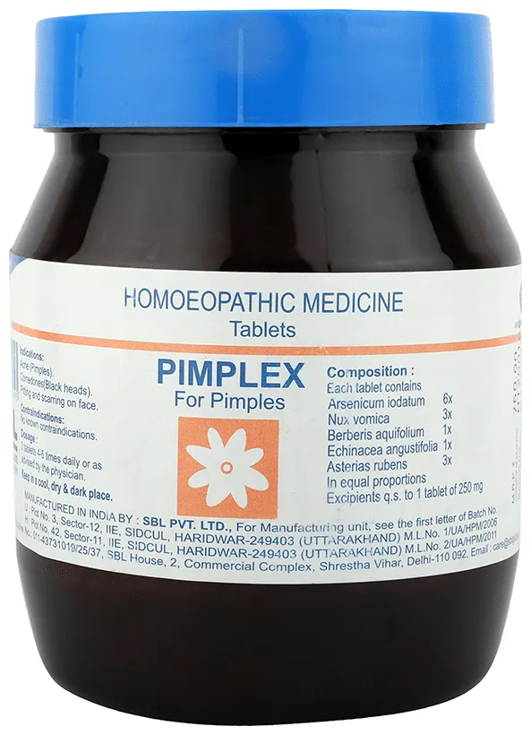 SBL Homeopathy Pimplex Tablet