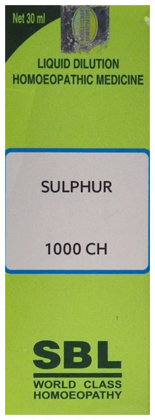 SBL Homeopathy Sulphur Dilution