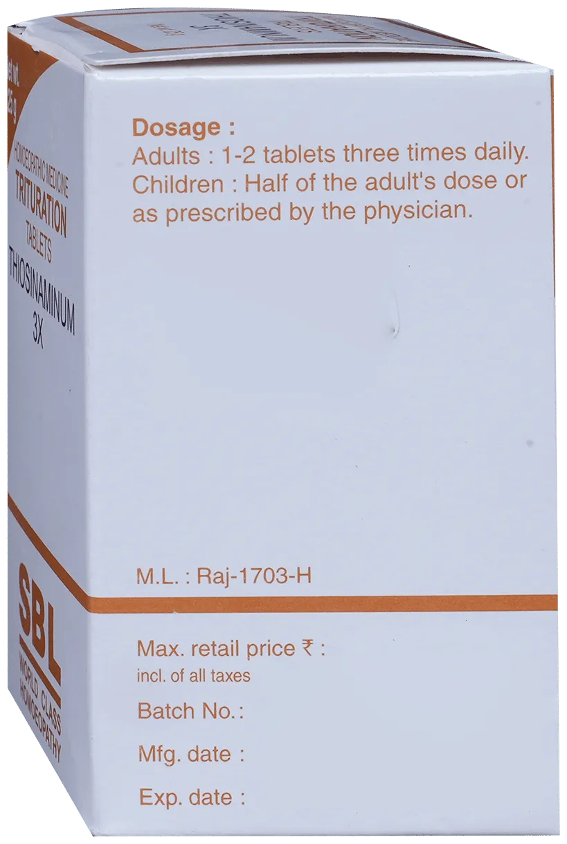 SBL Homeopathy Thiosinaminum Trituration Tablet