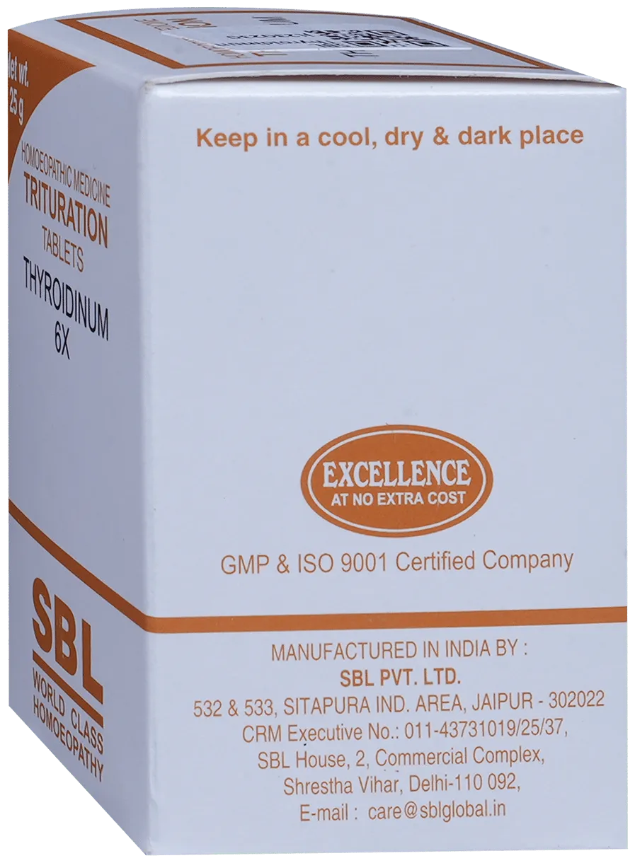 SBL Homeopathy Thyroidinum Trituration Tablet | The Desi Food