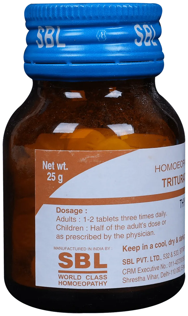 SBL Homeopathy Thyroidinum Trituration Tablet | The Desi Food