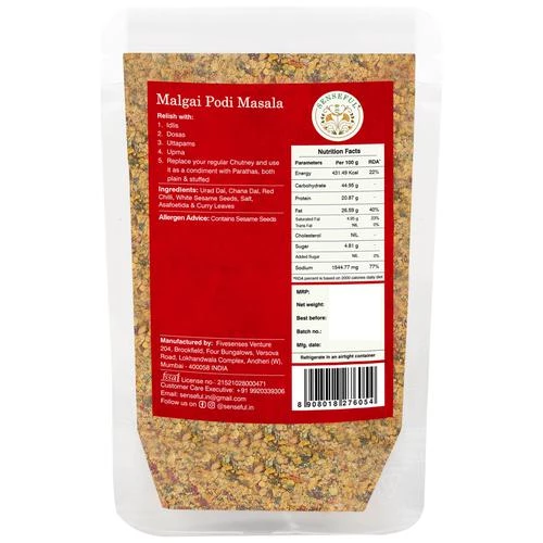 SENSEFUL Malgai Podi Masala - Hand Pounded