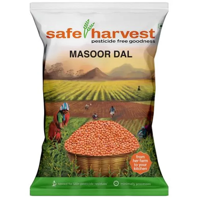 Safe Harvest Masoor Dal - High In Protein, Earthy, Nutty Taste ...