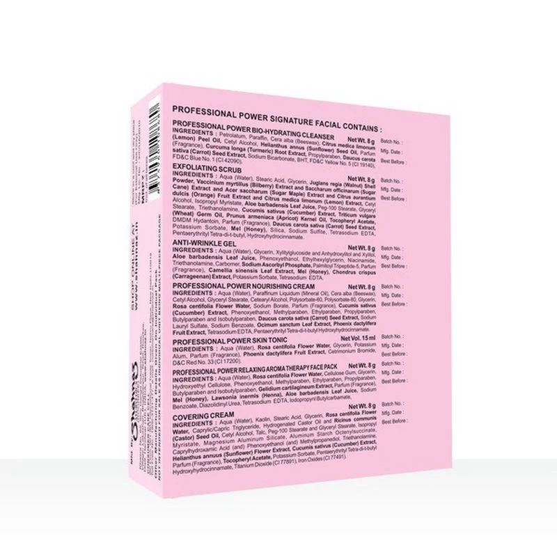 Shahnaz Husain Professional Power Signature Facial Steps- 7 Step Facial Kit