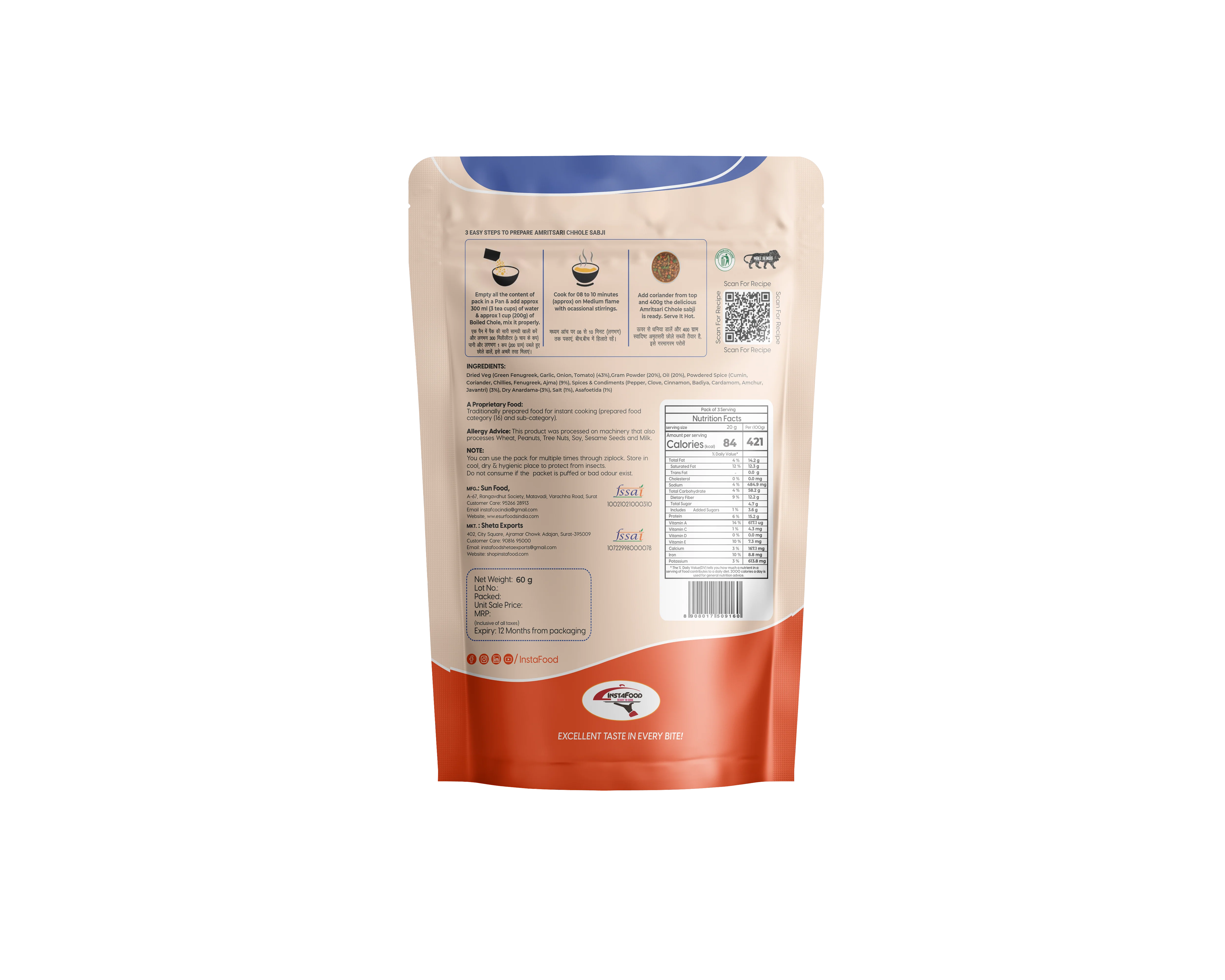 Sheta Instafood Amritsari Chhole Gravy