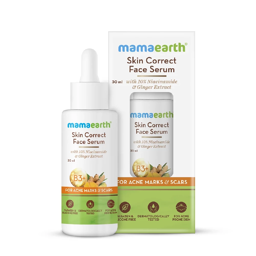 Skin Correct Face Serum with Niacinamide and Ginger Extract for Acne ...