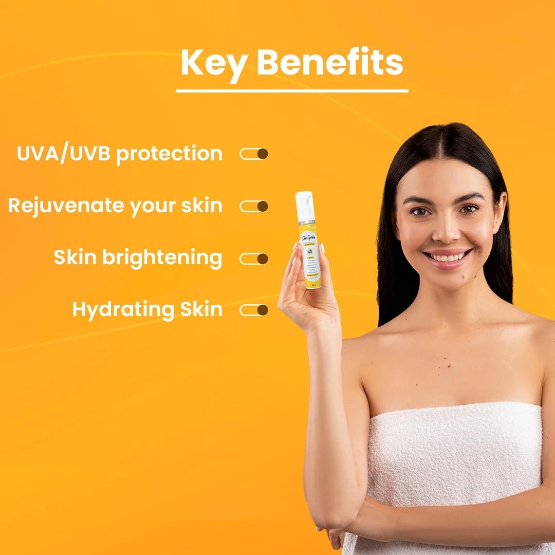 Skin Sparkle Super Bright Sunscreen Lotion | The Desi Food