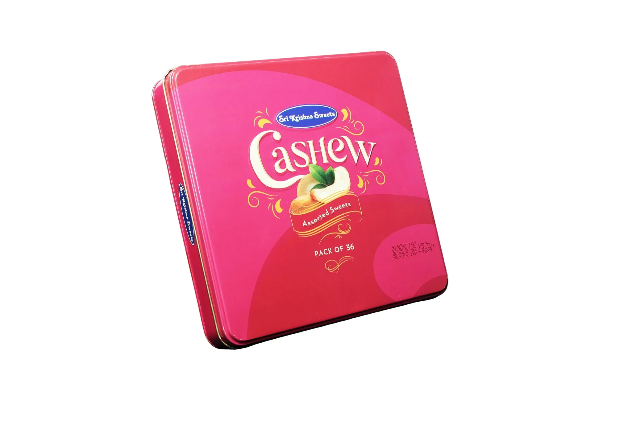 Sri Krishna Sweets Assorted Kaju Sweets 36 Tin | The Desi Food
