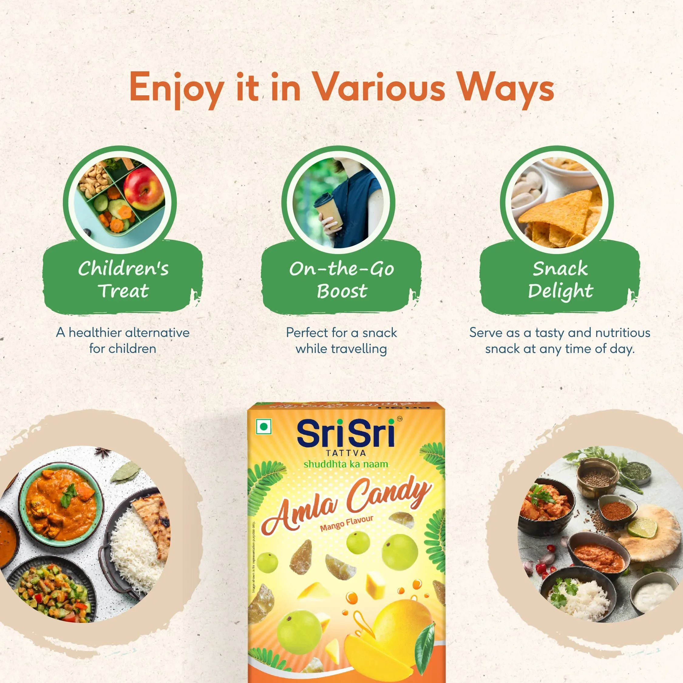Sri Sri Tattva Amla Candy Mango Flavoured | The Desi Food