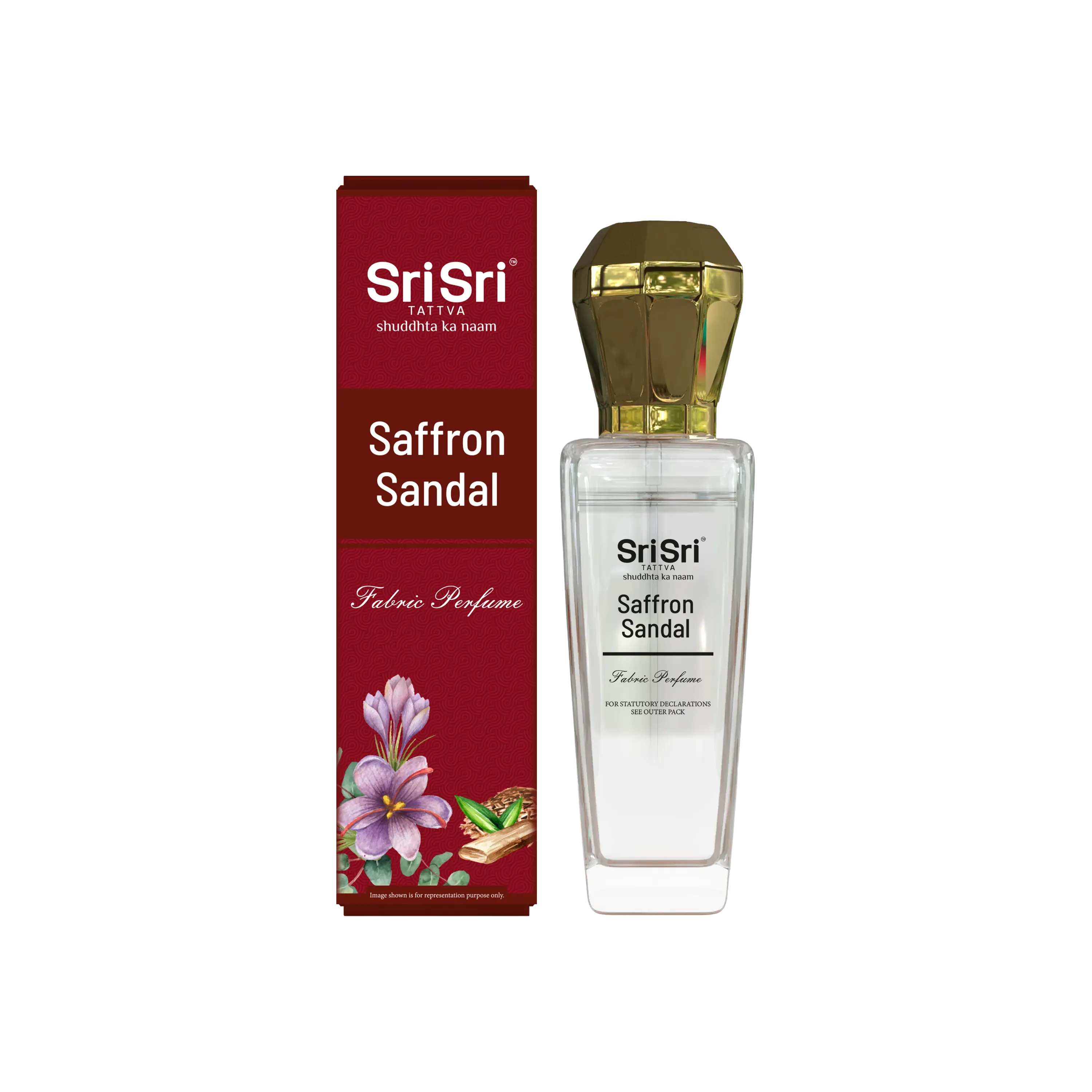 Sri Sri Tattva Saffron Sandal Fabric Perfume | The Desi Food