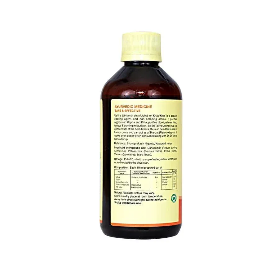 Sri Sri Tattva Ushira Syrup - Fatigue & Burning Micturation