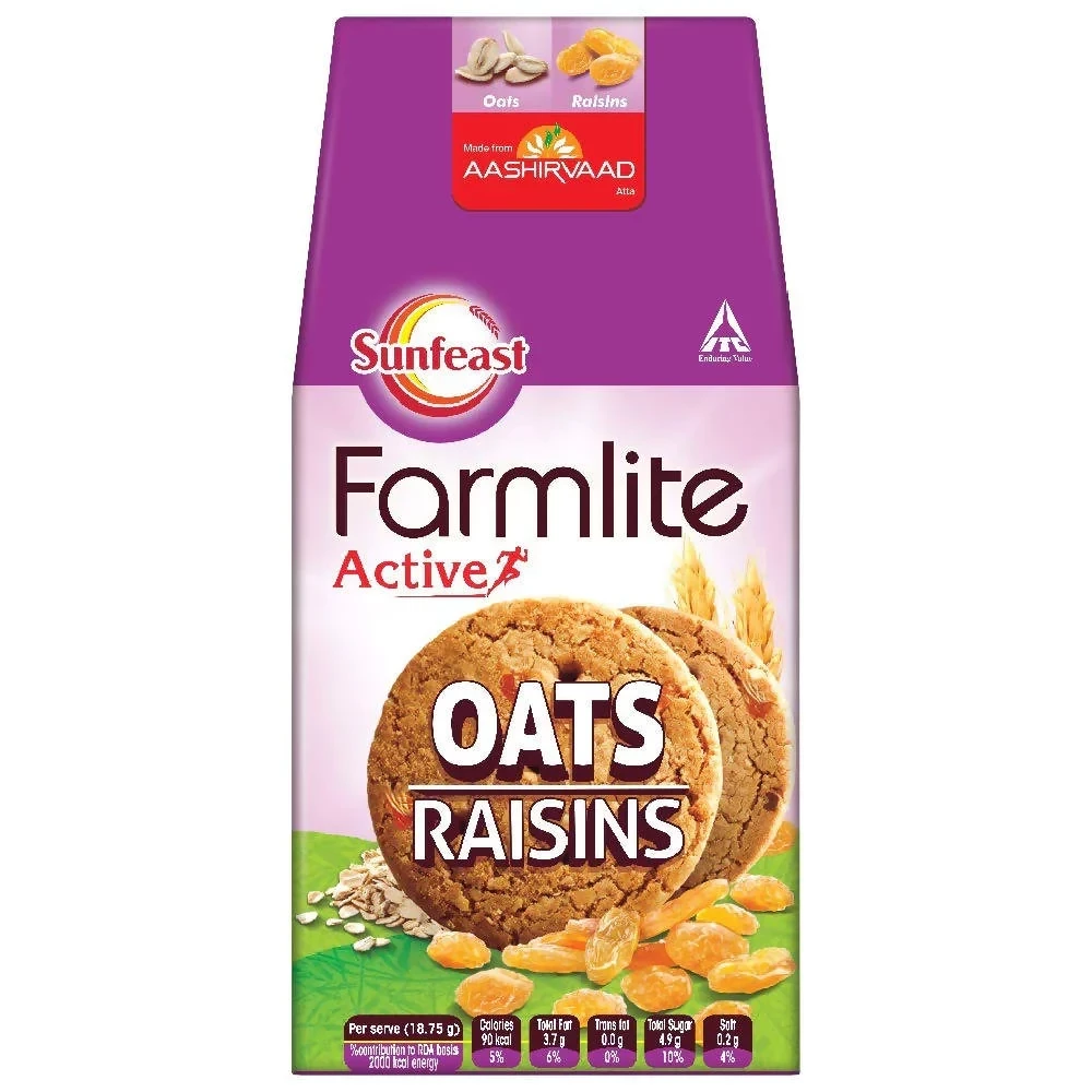 Sunfeast Farmlite Active - Oats And Raisins | The Desi Food