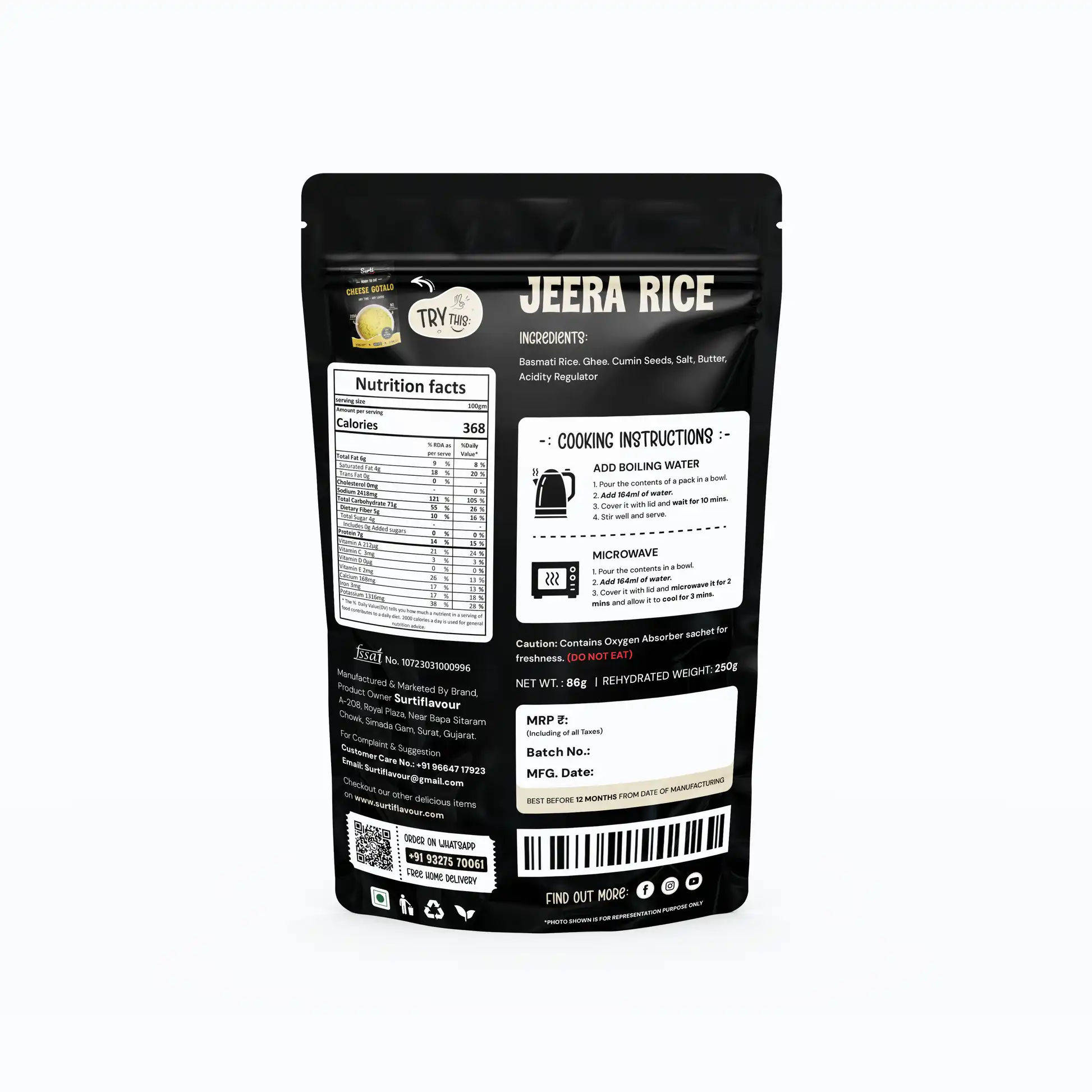 Surti Flavour Jeera Rice