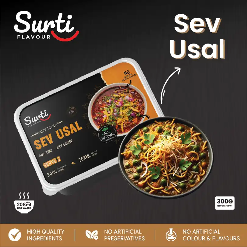Surti Flavour Sev Usal | The Desi Food