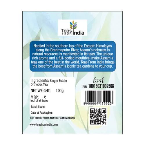 TEAS FROM INDIA Abundant Assam Tea - Splendour Long Leaf