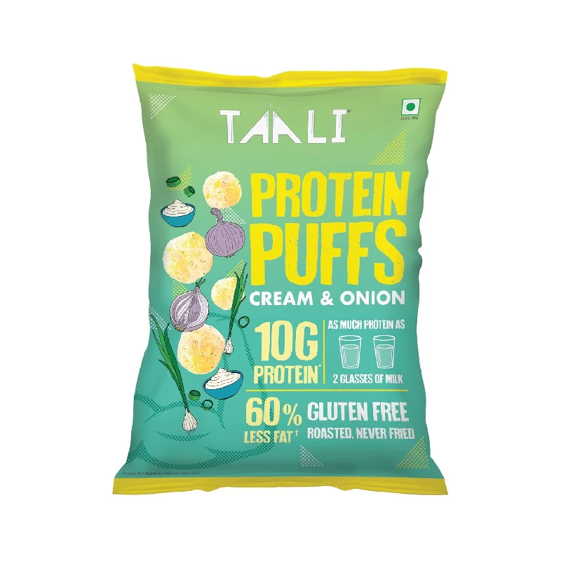 Taali Jowar Cream & Onion Protein Puffs